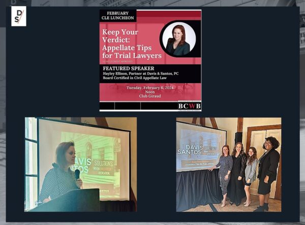 Davis & Santos Partner Hayley Ellison Presents CLE for Bexar County ...
